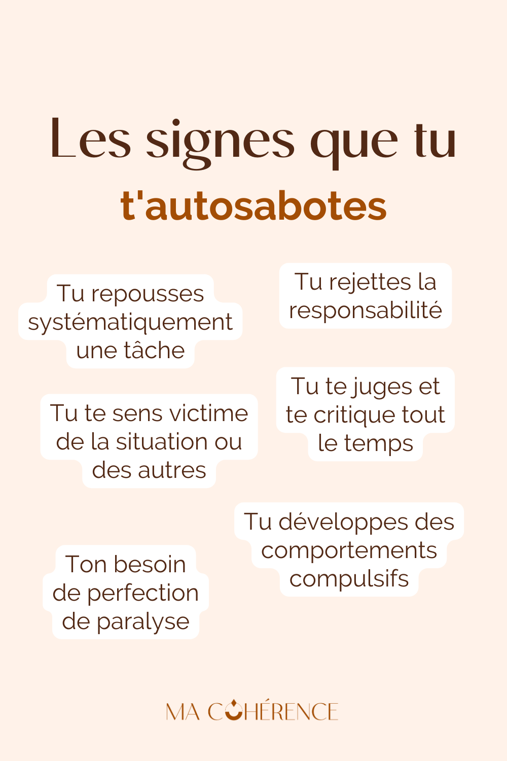 Comment Sortir de l’Autosabotage ? - Ma Cohérence